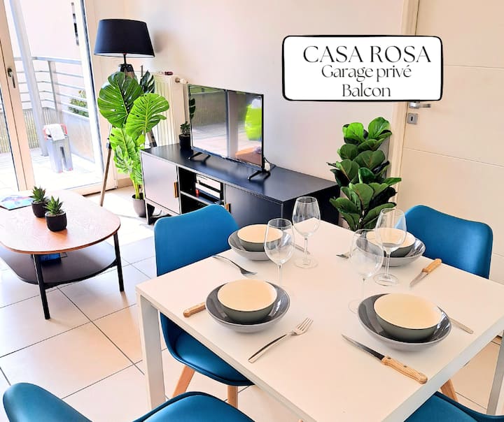 Casa Rosa: Au Calme Avec Garage Privé Et Parking - Tassin-la-Demi-Lune