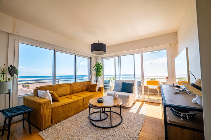 Coquet Appartement - Vue Mer -Accès Plage - Sainte-Marie-la-Mer