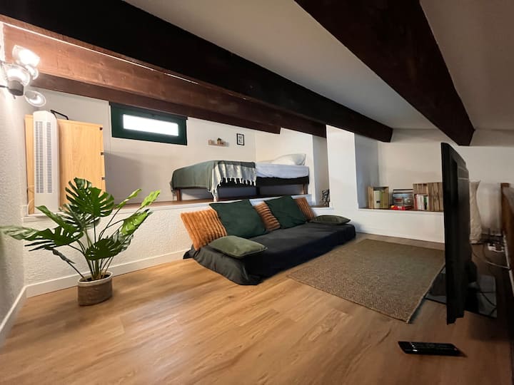 Palm Beach Studio Mezza+clim+parking+loggia+calme - Agde