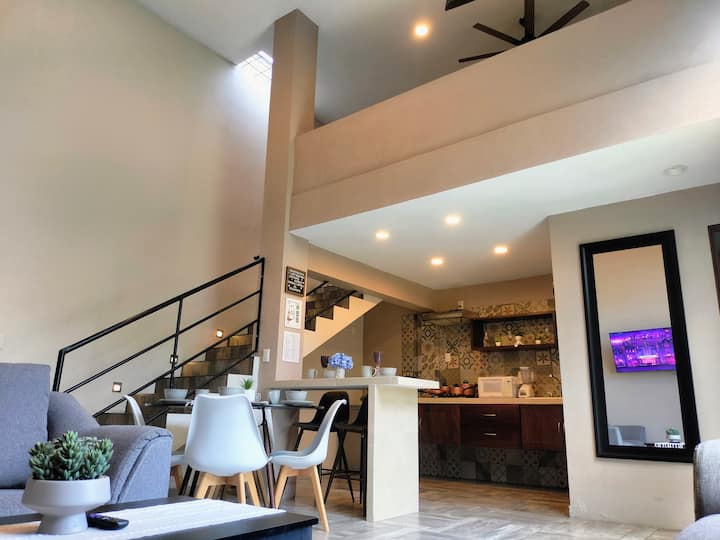 Loft Doble Altura, Jardín Y Parking En Orizaba 2 - Orizaba