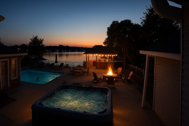 6bd River Retreat| Heated Pool | Hot Tub |Bbq - Indiana (State)