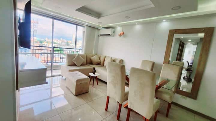 Apto Confortable Moderno, Cama King,  Full Aire Ac - Cali