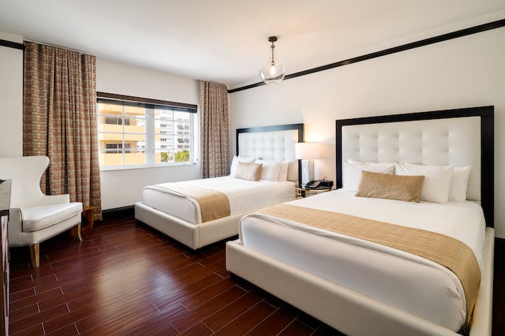 Chic 2 Queen Beds Room, Pool, Sundeck, Near Beach - Miami Beach