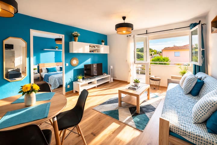 Beau T2 • Tennis • Piscine • Direct Port • Plage - Saint-Cyprien Plage