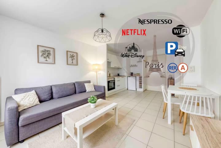 Escapade Paris/disney Land. Parking Free - Bussy-Saint-Georges
