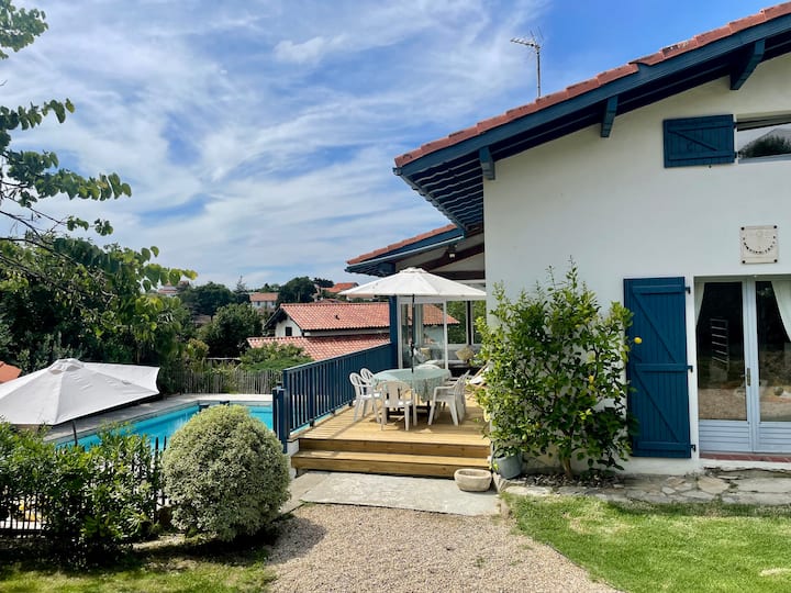 Villa Piha, Plage à 800 M, Piscine Et Grand Jardin - Saint-Jean-de-Luz