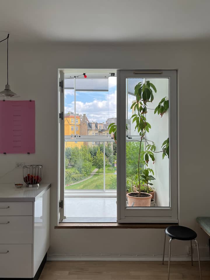 Lys Lejlighed Med Stor Altan - Copenhague