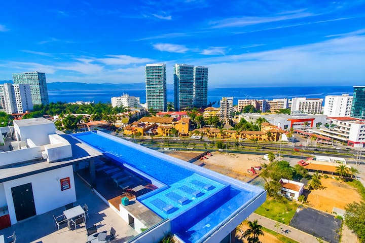 Zoho 2units Rooftop Pool Security Parking F - Puerto Vallarta