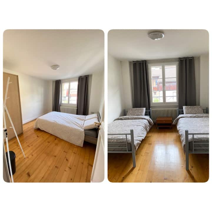 Cozy Antique Place:2 Rooms,1 Double Bed,2 Singles - Montreux