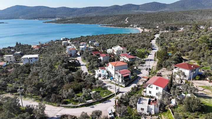 Sahile Yürüyüş Mesafesinde Otantik Bahçeli Ege Evi - Kıyıkışlacık