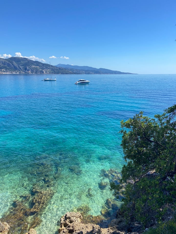 Studio Front Mer, Résidence Piscine (Privée) - Roquebrune-Cap-Martin