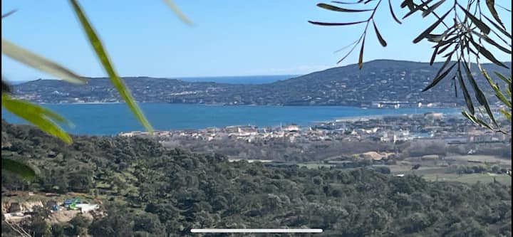 Mazet Grimaud Splendide Vue Mer Et Golfe St Tropez - Grimaud