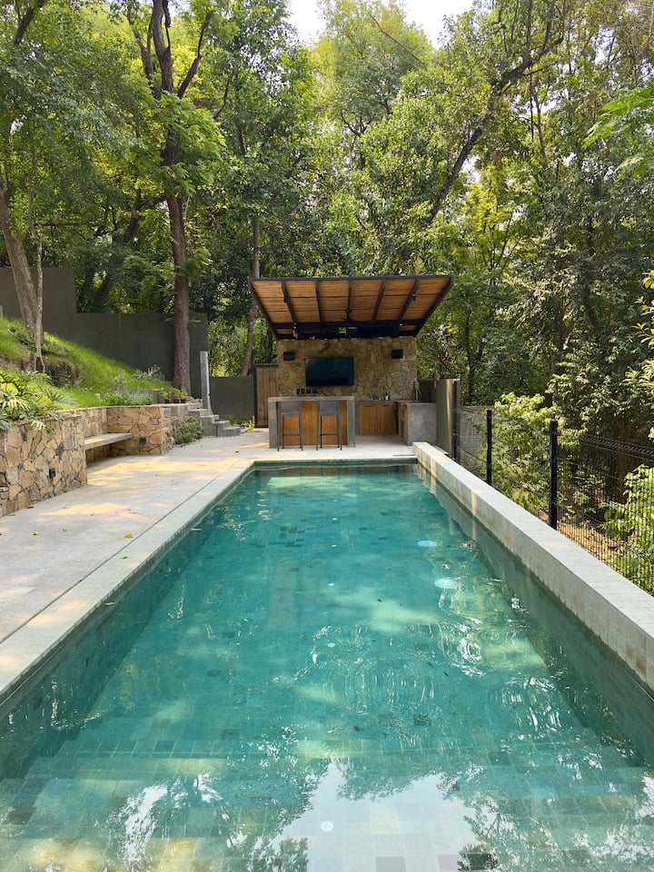 Villa Design Avec Piscine Et Vue Sur La Montagne - Nuevo León