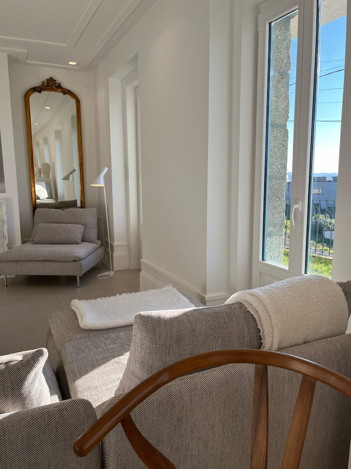 Casa Con Jardín, Piscina Y Vista Al Mar. Sanxenxo - Portonovo