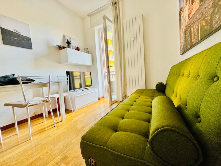 Central Quiet Flat +Free Private Parking Ac - Bérgamo