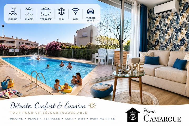 *La Brise Marine*piscine*parking*clim*wifi - La Grande-Motte