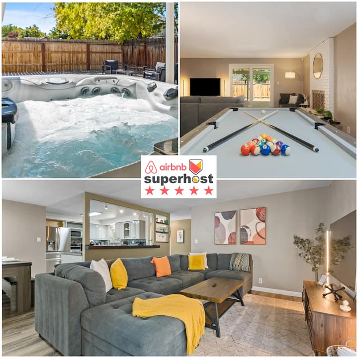 Modern Home + Hottub, Pooltable. 40 Mins To Tahoe - Reno, NV