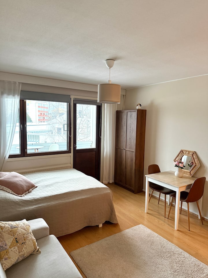 Ac + Free Parking Cosy One Room Apartment @ City - Jyväskylä