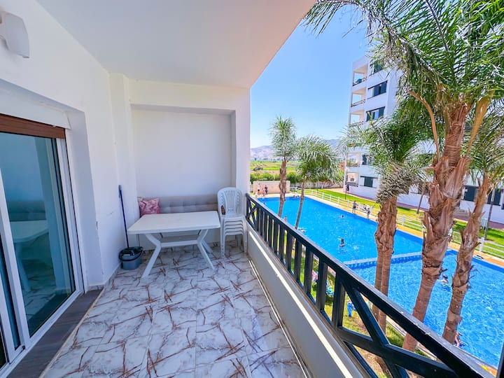 Luxueux Appartement Vue Piscine - Oued Laou