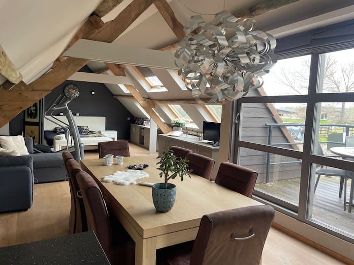 Loft Avec Vue Sur Les Champs, Terrasse Et Cuisine - Lochristi
