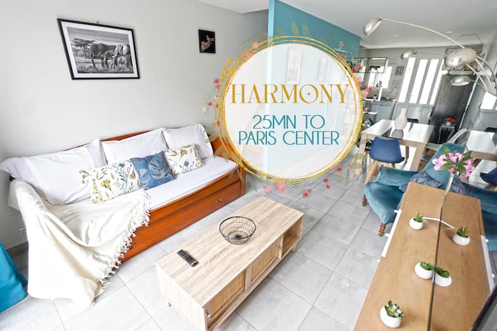 25mn De Paris Centre - Parking & Quartier Calme - Deuil-la-Barre