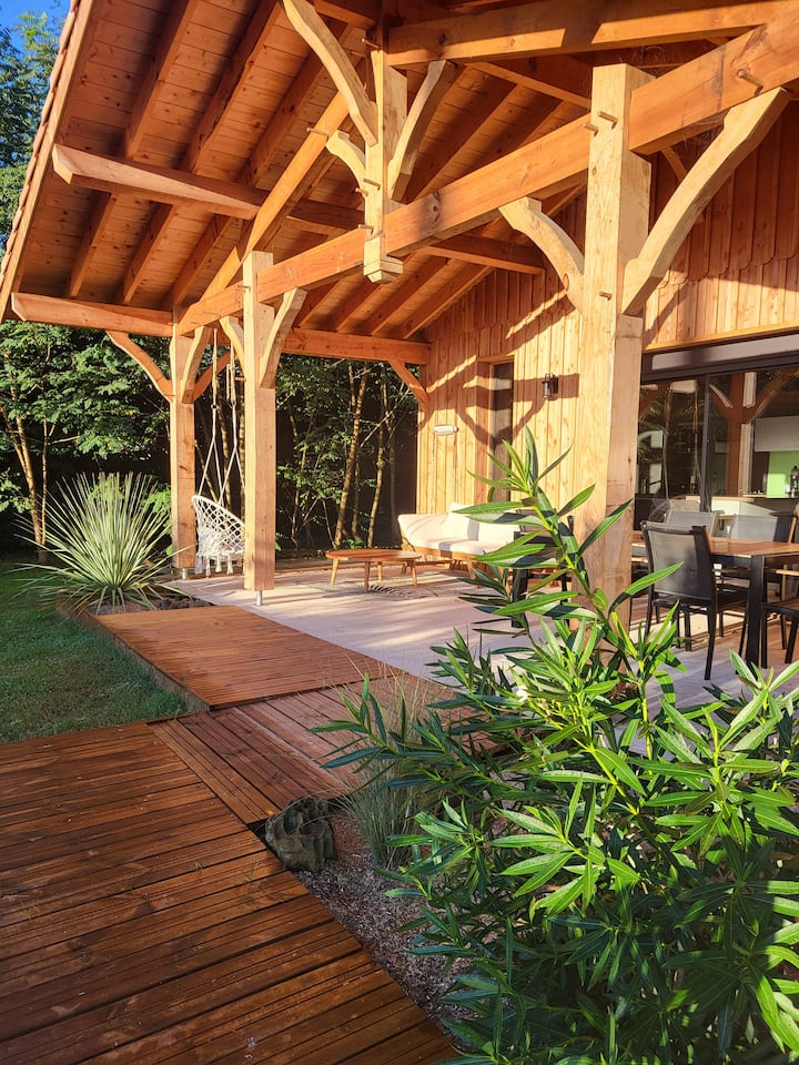 Maison En Bois Dans La Nature - Mimizan