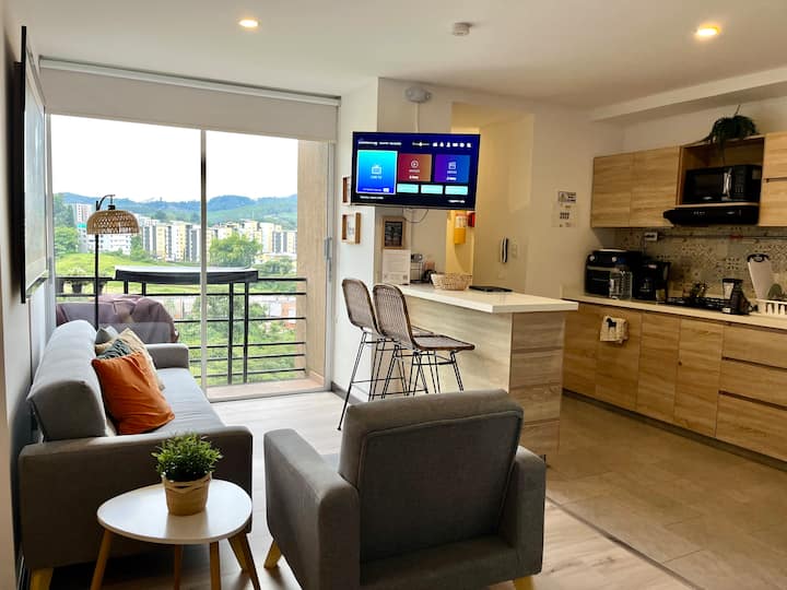 Vista Espectacular + Balcón + Moderno | 6 Pax - Santa Rosa de Cabal