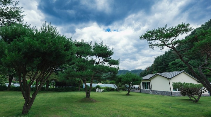 [솔담] 소나무정원 독채펜션에서 바베큐 불멍 - 여주시