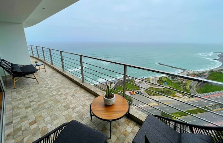 Amazing Ocean View  3br Apt In Miraflores - Perú