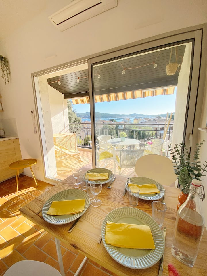 Le Lona-bay ! Apt 4 Pers Vue Mer/piscine 2 éToiles - Var