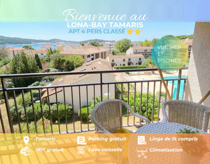 Le Lona-bay ! Apt 4 Pers Vue Mer/piscine 2 éToiles - La Seyne-sur-Mer