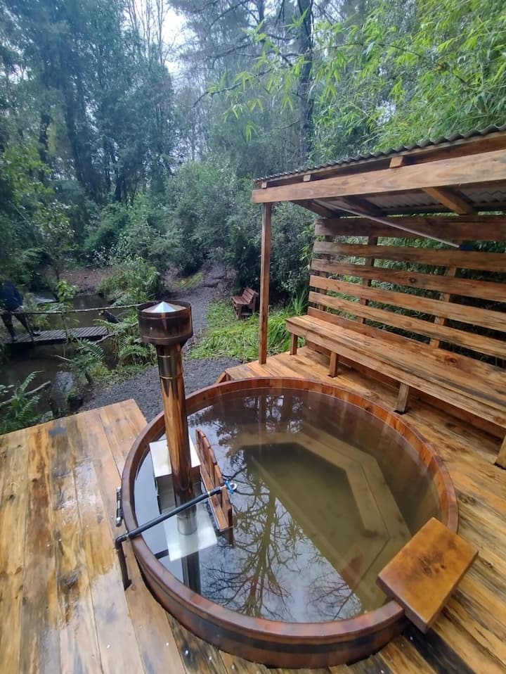 Cabaña Pucón Villarrica Estero Agua Tinaja Bosque - Los Ríos