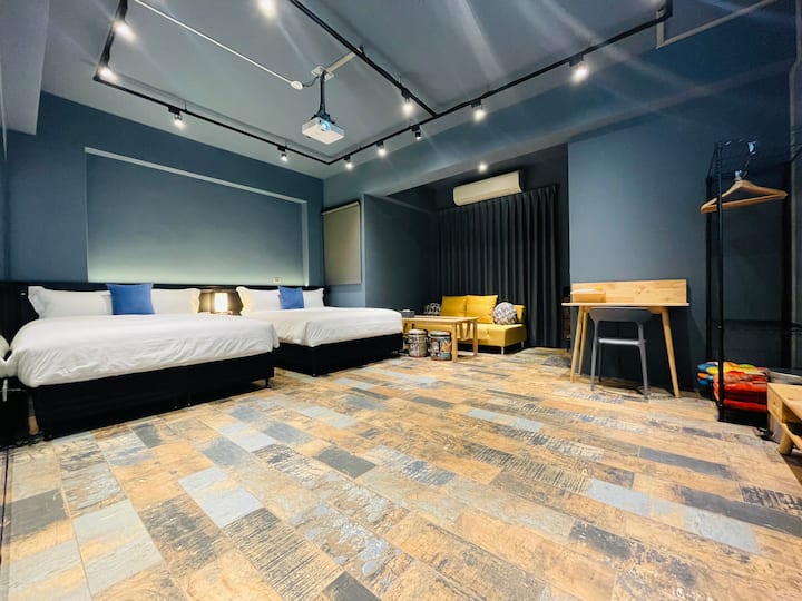 萊恩晴旅~藍夜四人房 - 馬公