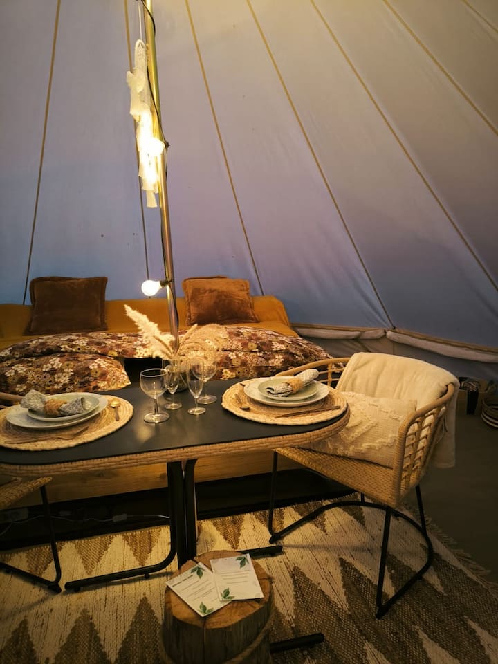 Tente Tipi Au Cœur De L'ardenne Avec Jacuzzi - Vielsalm
