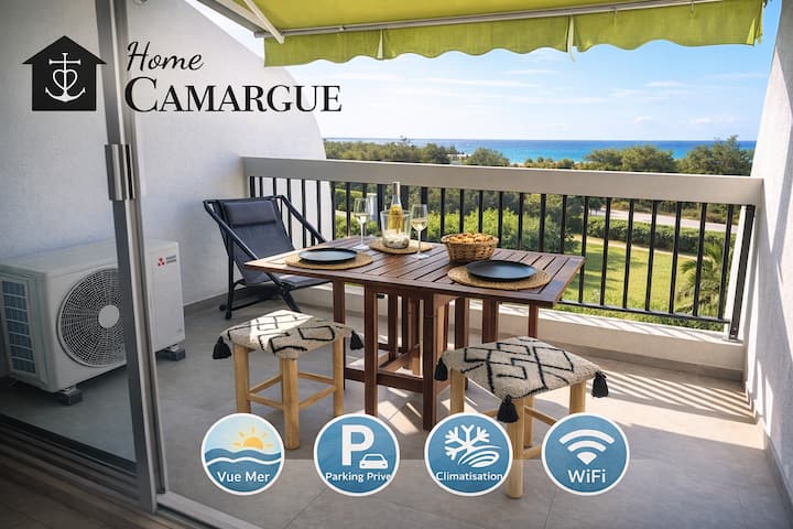 L'escale*cosy*vue Mer *Clim*garage - La Grande-Motte
