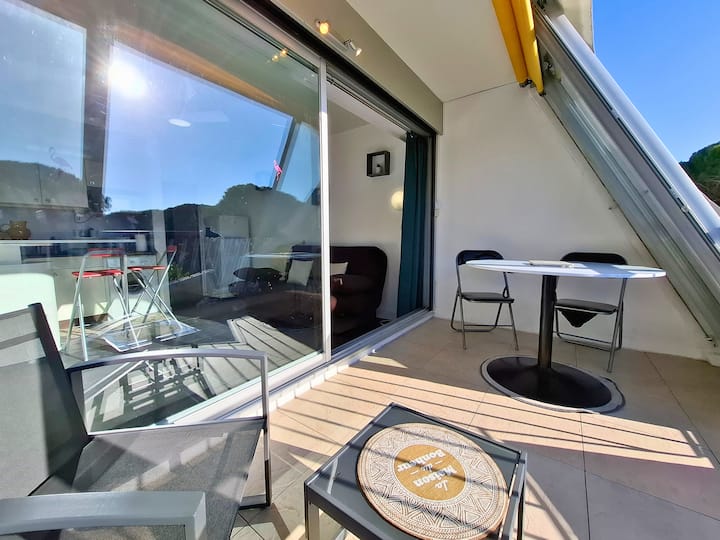 Studio Escale Plage à Port Camargue - Piscine - Tv - Le Grau-du-Roi