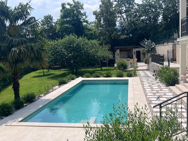 Luxury Kvarner Park Villa With Garden & Rgb Pool - Rijeka