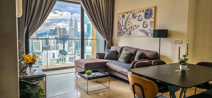 High Floor Klcc View Dual Key 2br I King Beds - Bukit Bintang