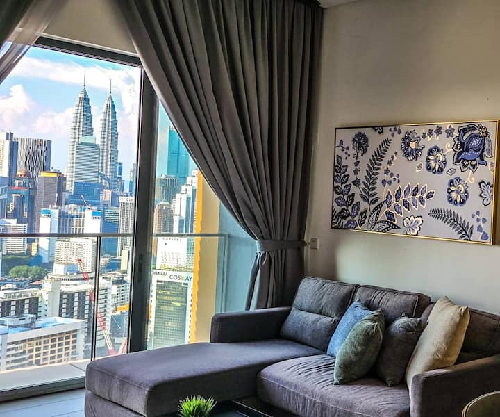 High Floor Klcc View Dual Key 2br I King Beds - Kuala Lumpur
