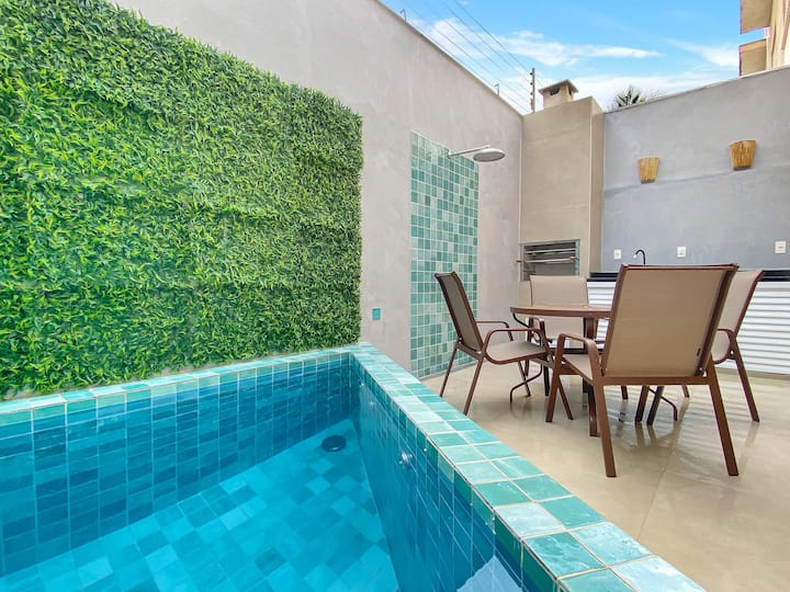 Condominium|4 Bedrooms |Private Pool/barbecue - Guarujá