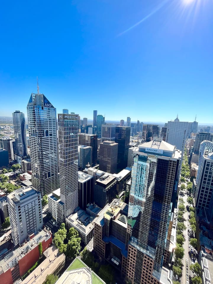 City Skyline Views/cbd/free Parking/king Bed - Melbourne