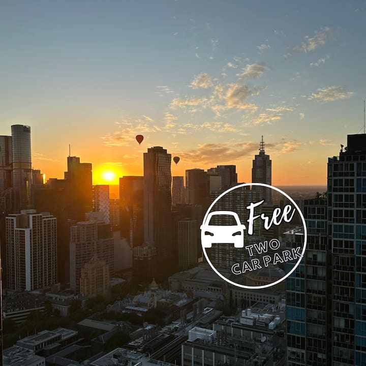 42f 180° Skyline View 3br2bath. 7pax. 2 Carpark - Melbourne