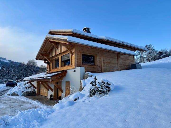 Magnifique Chalet Neuf 10 Personnes Vue Mont Blanc - Combloux