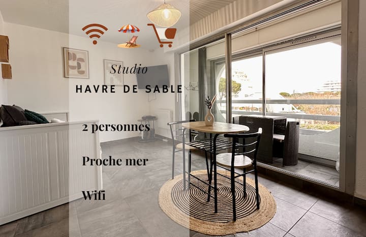 126 - Le Havre De Sable - Proche Mer, Wifi, Clim - La Grande-Motte