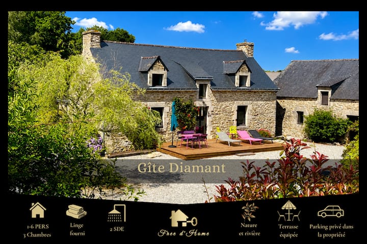 Gîte Diamant, Vallée Du Scorff, Nature, Bien-être - Arzano