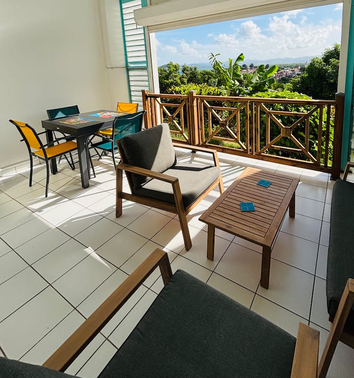 Tit' Anse Sucrée : Vue Sur Baie + Parking Gratuit - Martinique