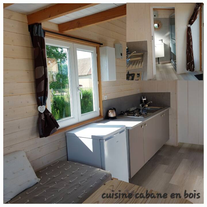 Cabane En Bois Avec Bain Et Maisonnette Enchantée - Arnay-le-Duc