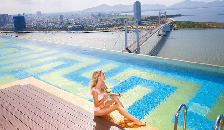 Golden Bay|oceanview Balcony+rooftop Infinity Pool - Da Nang, Province, Vietnam