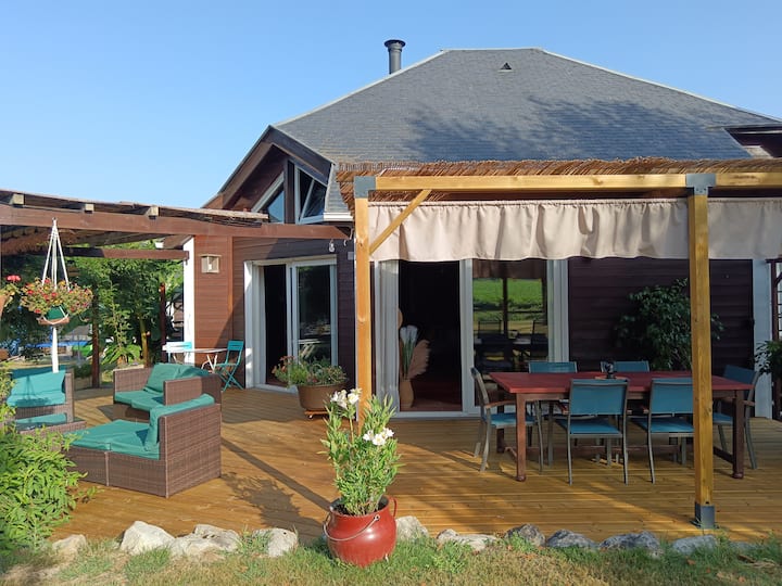 Maison Bois Vue Sur Les Pyrénées - Allier