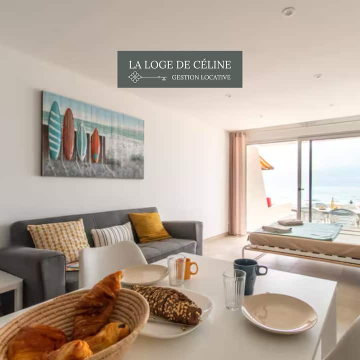 ※T2 Accès Mer 1er Ligne / Box Voiture/wifi/clim※ - Carnon